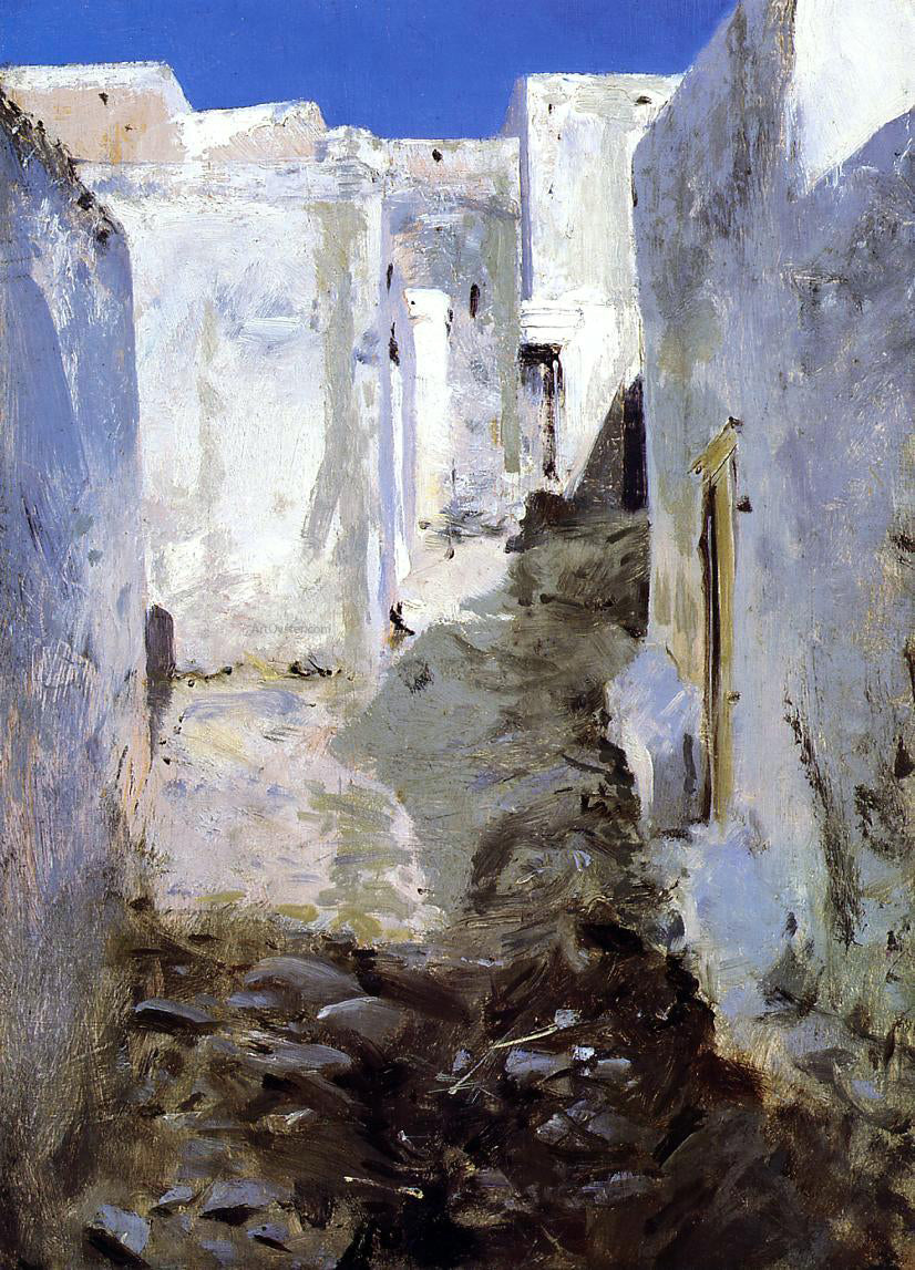 John Singer Sargent A Street in Algiers Canvas Print – Art MegaMart