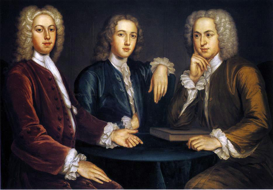 John Smibert Daniel, Peter, and Andrew Oliver Canvas Print – Art MegaMart