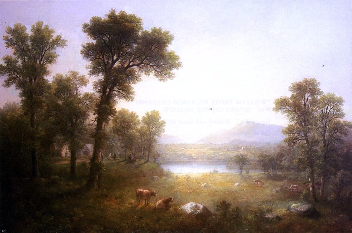 Asher Brown Durand Landscape Beyond the Tree Canvas Print – Art MegaMart