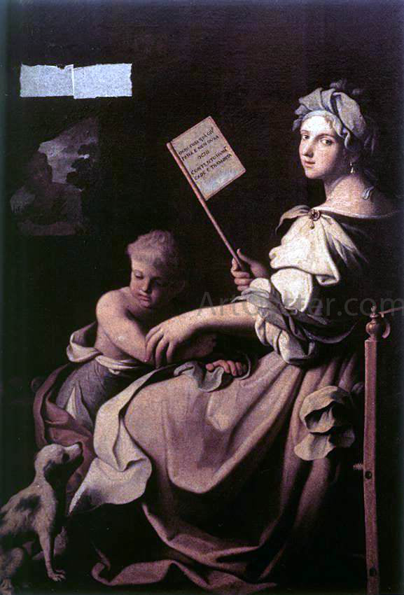 Giovanni Domenico Cerrini Allegory of Human Fragility Canvas Print ...