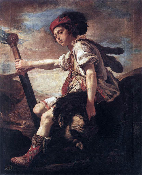 Domenico Feti David with the Head of Goliath Canvas Print – Art MegaMart