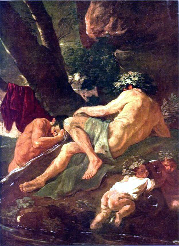 Nicolas Poussin Midas Washing at the Source of the Pactolus Canvas ...