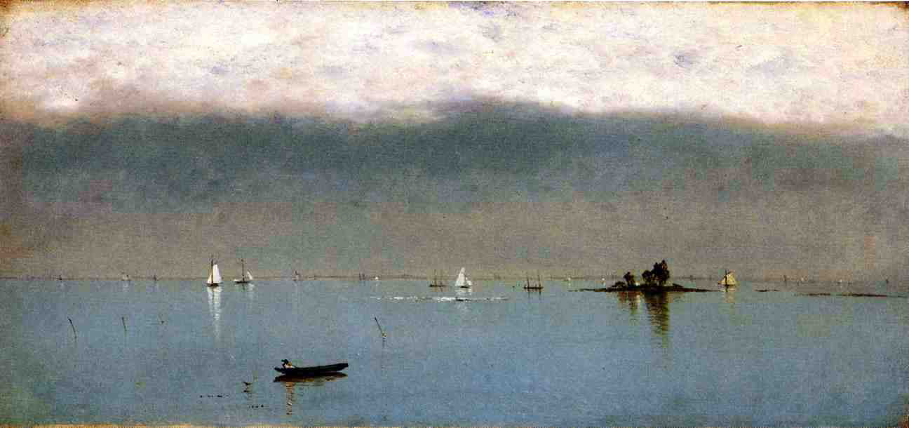 John Frederick Kensett Passing Off of the Storm Canvas Print – Art MegaMart