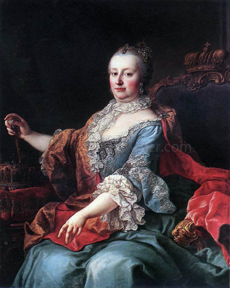 Martin Van Meytens Queen Maria Theresia Canvas Print – Art MegaMart