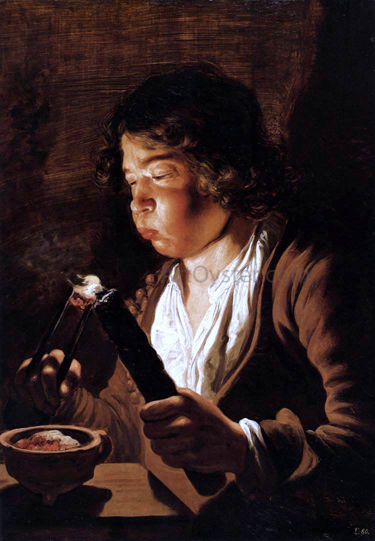 Jan Lievens The Four Elements and Ages of Man: Fire and Childhood ...