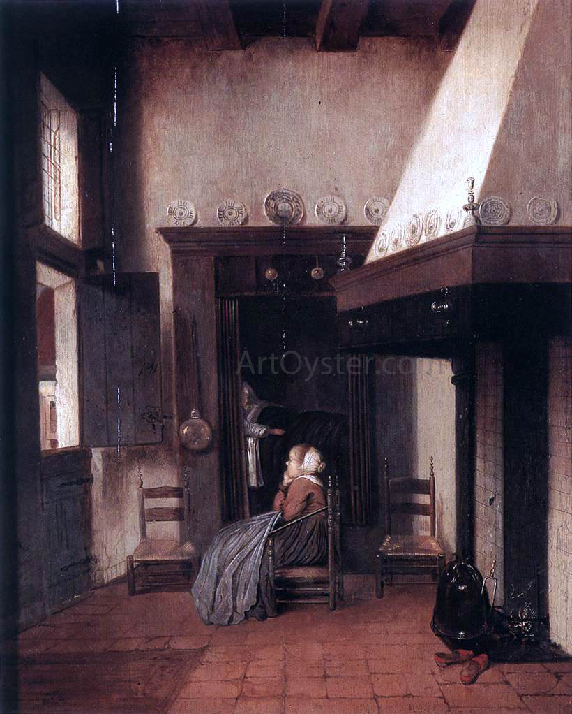 Jacobus Vrel The Hospital Orderly Canvas Print – Art MegaMart