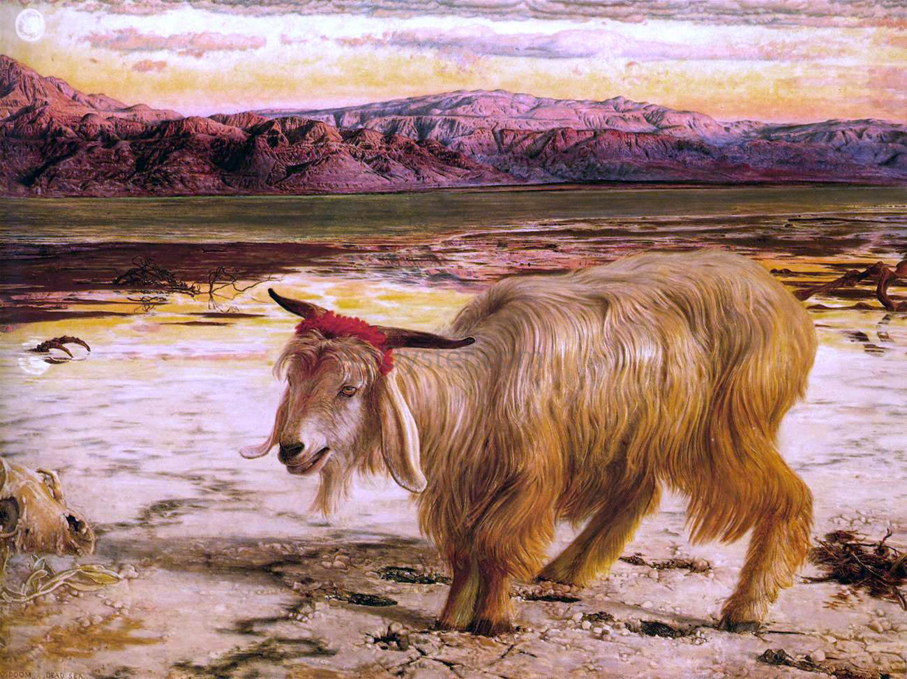 William Holman Hunt A Scapegoat Canvas Print – Art MegaMart