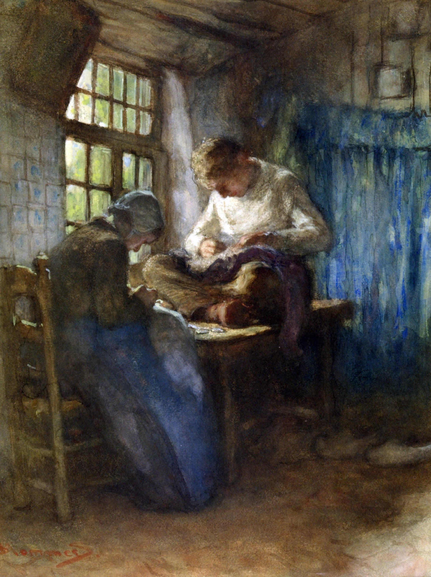 Bernardus Johannes Blommers The Town Tailors Canvas Print – Art MegaMart